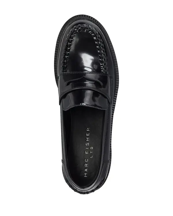 MARC FISHER LTD. Dagman Loafer Flats - Black