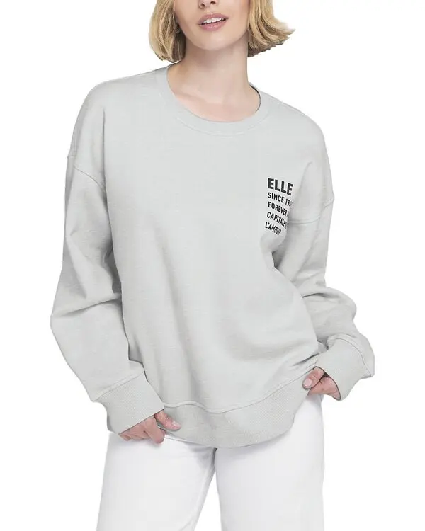 ELLE COLLECTION Graphic Sweatshirt - Grey