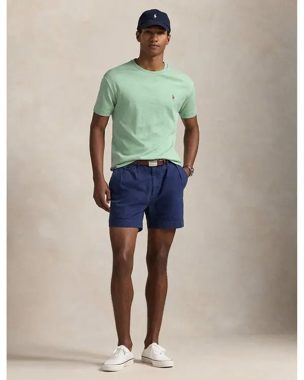 Polo Ralph Lauren Cotton Embroidered Logo Tee - Cleadon Heather