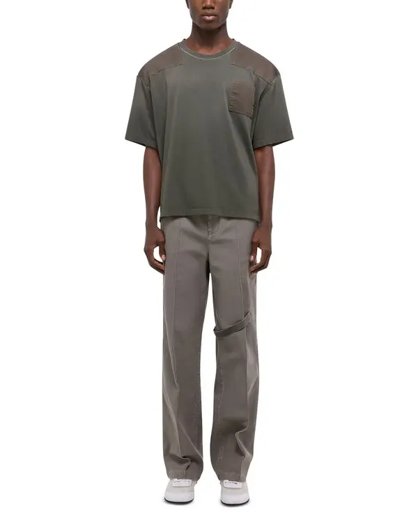 Helmut Lang Relaxed Fit Patch Tee - Moss