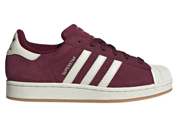 Adidas Superstar Sneakers - Maroon/off White