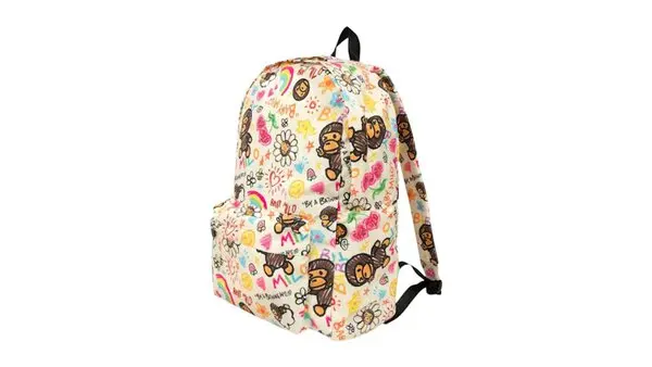 BAPE Baby Milo Large Backpack - Ivory