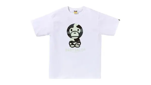 A BATHING APE City Camo Baby Milo Tee Shirt - White
