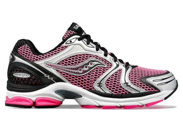 Saucony Progrid Triumph 4in Athletic Shoe - Pink/silver