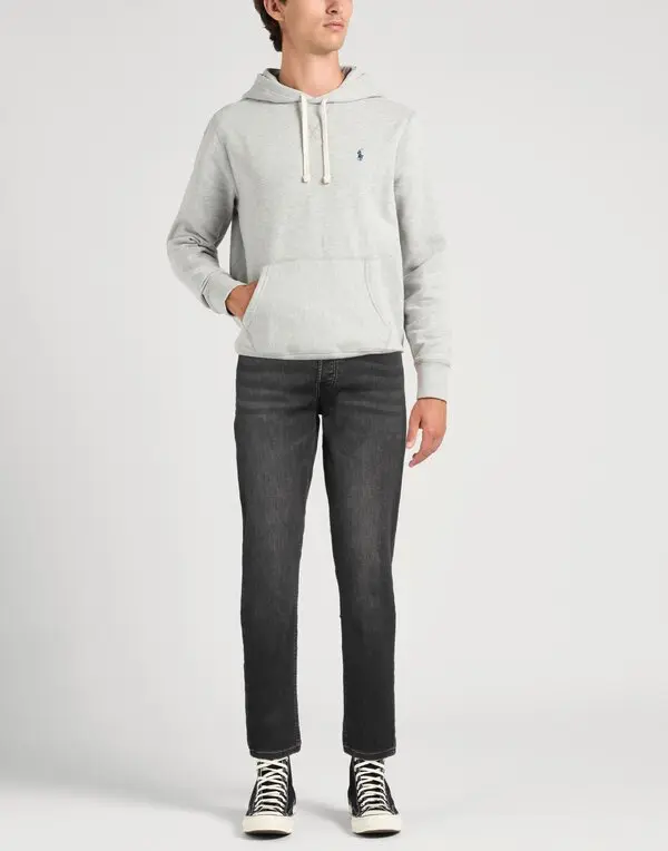 Hugo Jeans In Cotton Blend With Leather Trims - Black