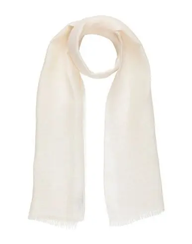 Max Mara Scarf Cream Linen - White