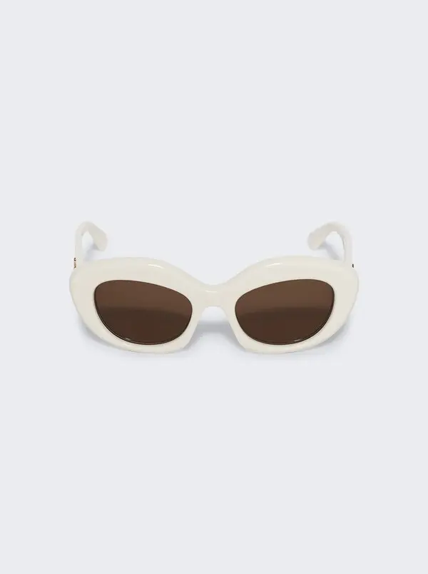Loewe Curvy Cat Eye Sunglasses - White