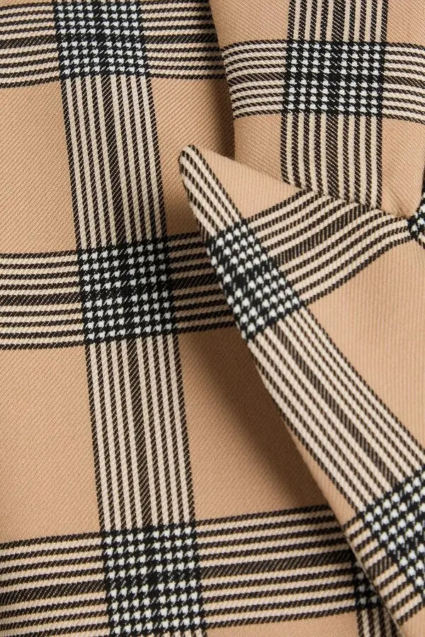 Zimmermann Double-breasted Checked Twill Blazer
