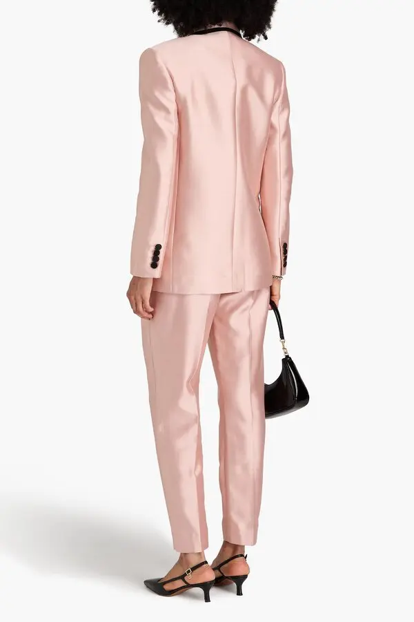 Zimmermann Wool And Silk-blend Blazer - Blush