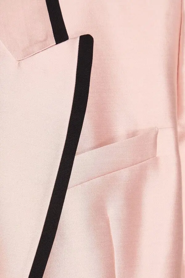 Zimmermann Wool And Silk-blend Blazer - Blush