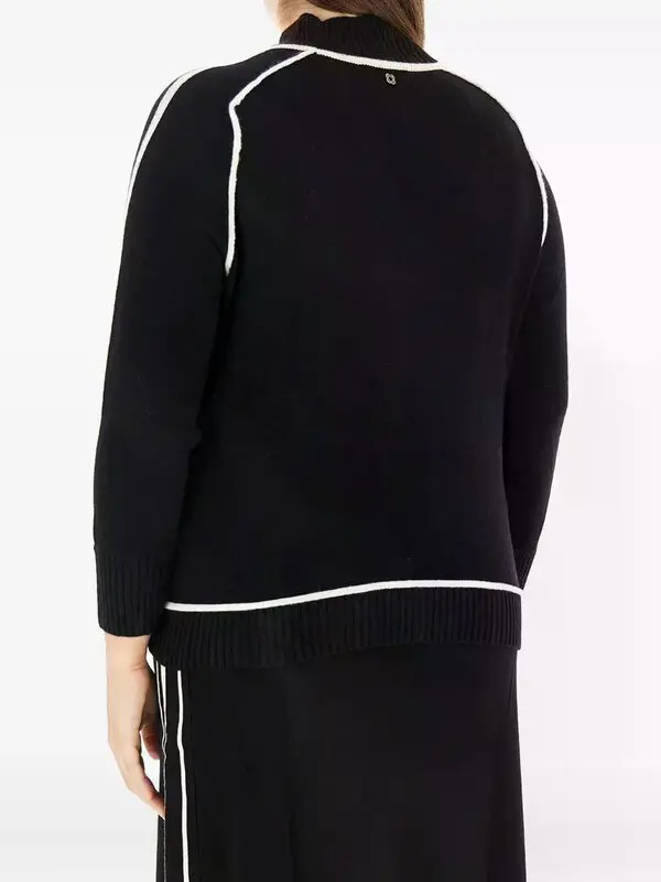 ELENA MIRO` High-neck Panelled Sweater