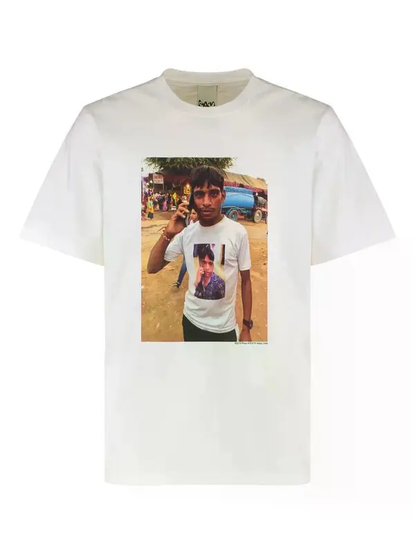 PERKS AND MINI Crew-neck Printed T-shirt - White