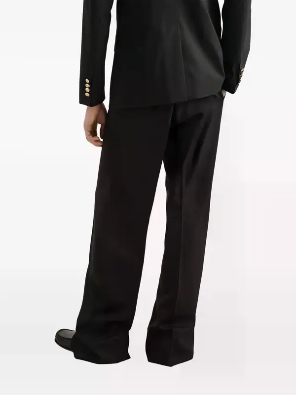 Dolce & Gabbana Martini-fit Gold-button Double-breasted Suit - Black