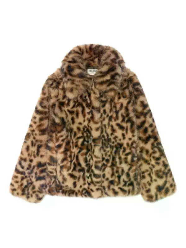 Zadig&Voltaire Leopard-print Faux-fur Coat