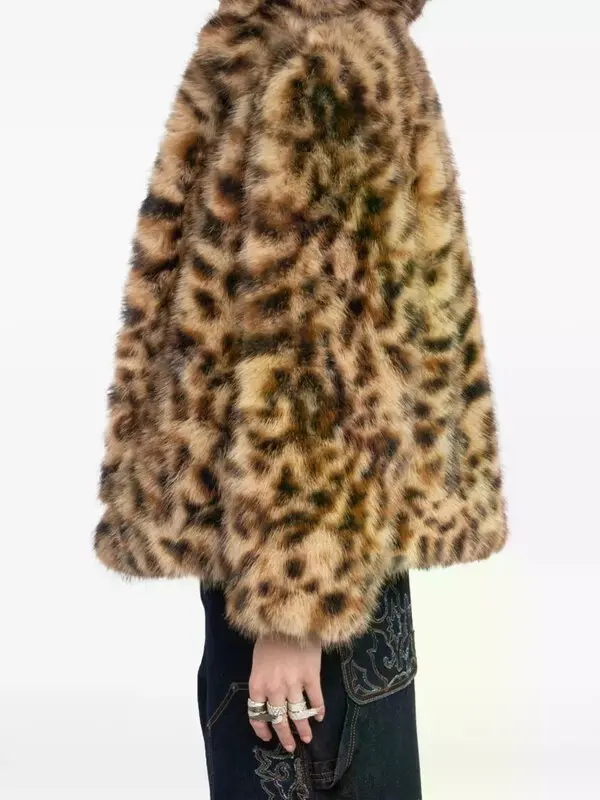 Zadig&Voltaire Leopard-print Faux-fur Coat
