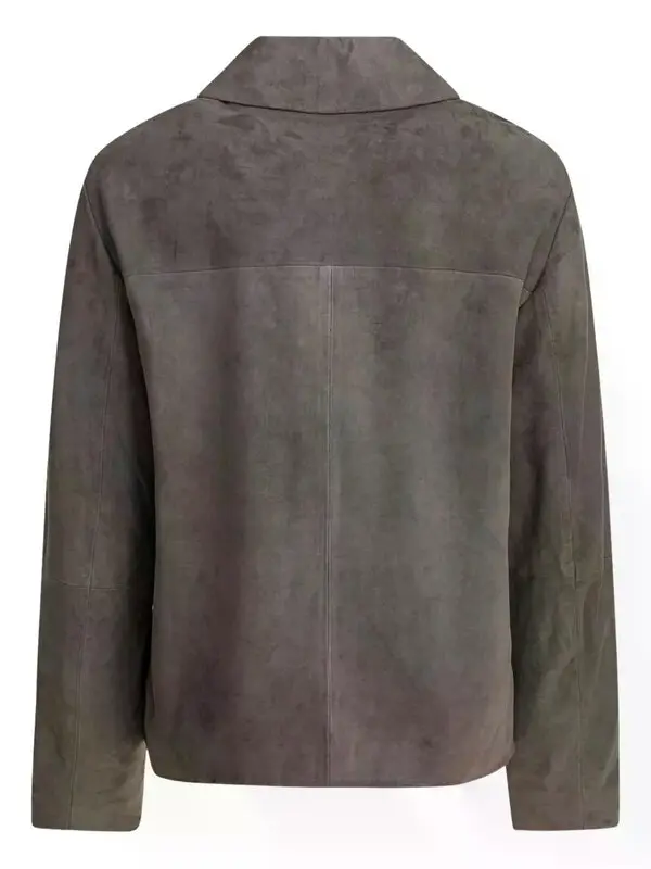 Max Mara Button-fastening Suede Jacket