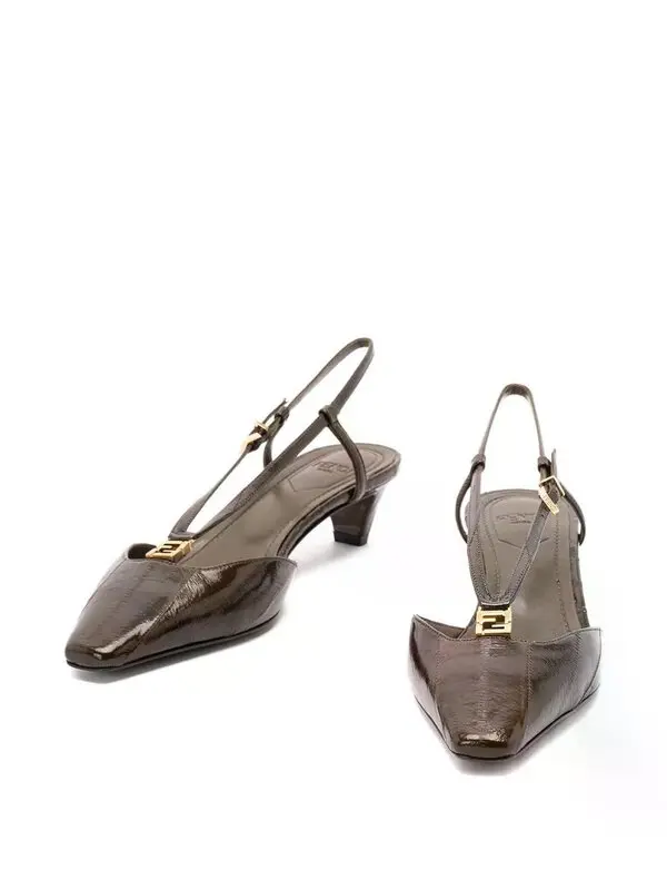 Fendi 40mm Ffold Heeled Pumps