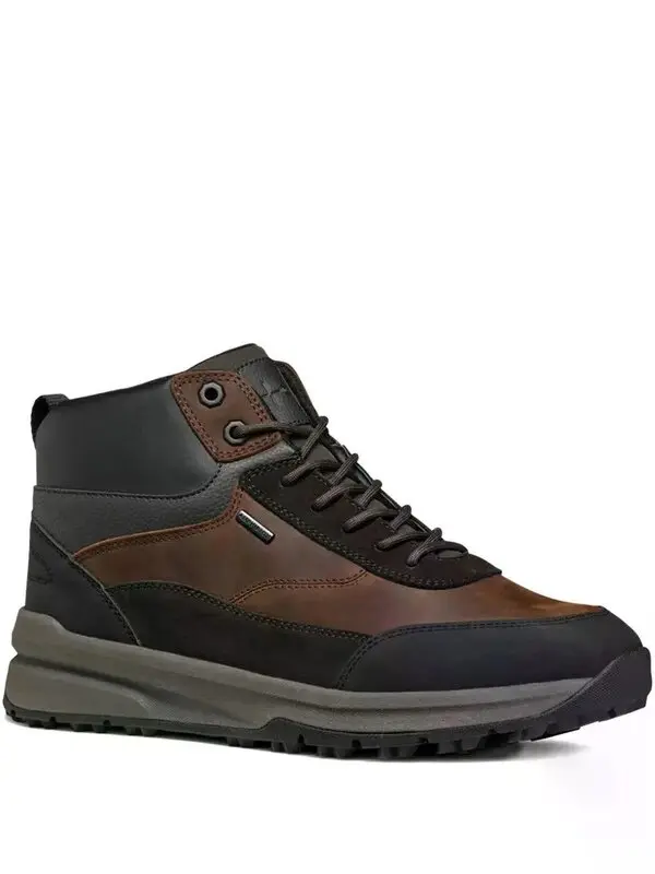 Geox Leather Panelled High-top Sneakers