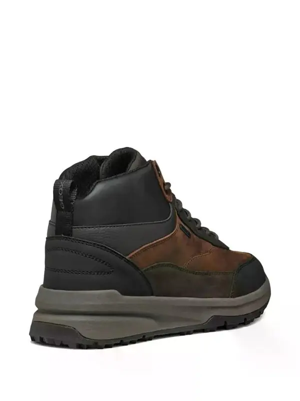 Geox Leather Panelled High-top Sneakers