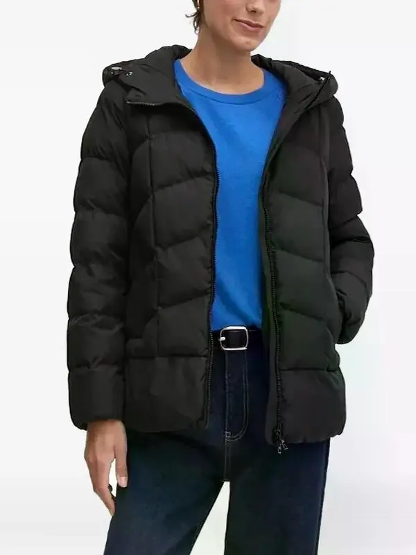 Geox Hooded Chevron-quilted Puffer Jacket