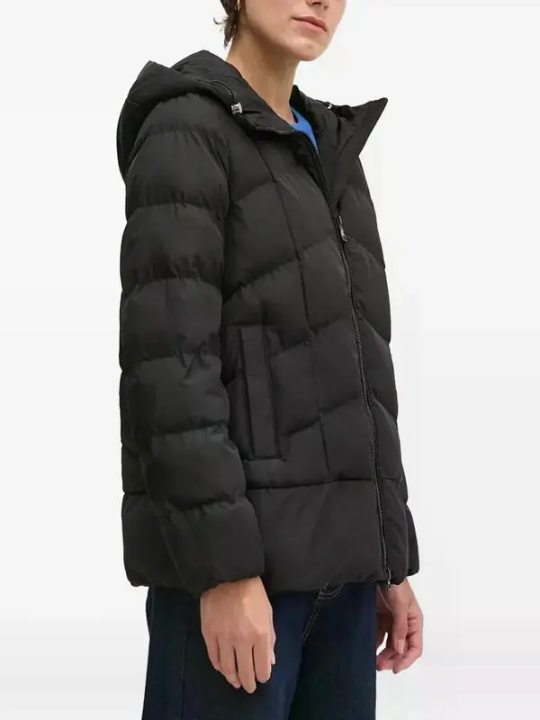 Geox Hooded Chevron-quilted Puffer Jacket