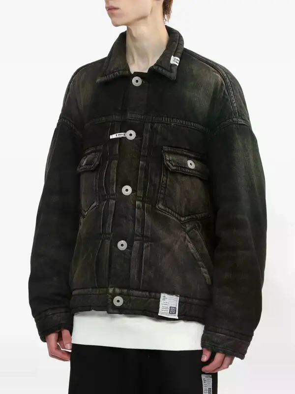 Mihara Yasuhiro Button-fastening Padded Denim Jacket