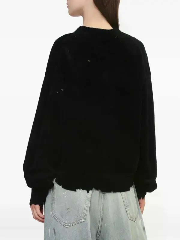 Mihara Yasuhiro Frayed V-neck Sweater