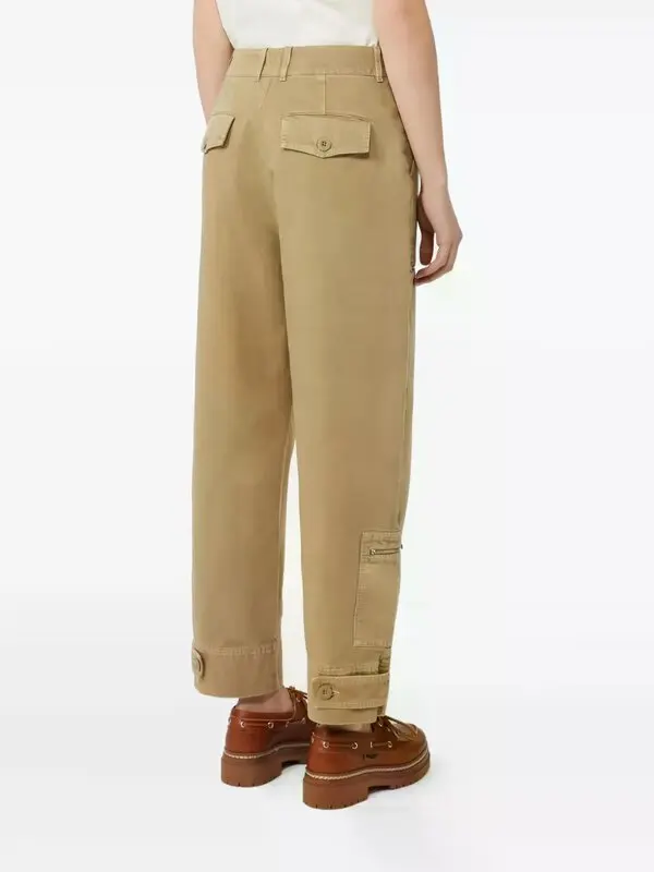 Max Mara Zip-pocket Cotton Trousers