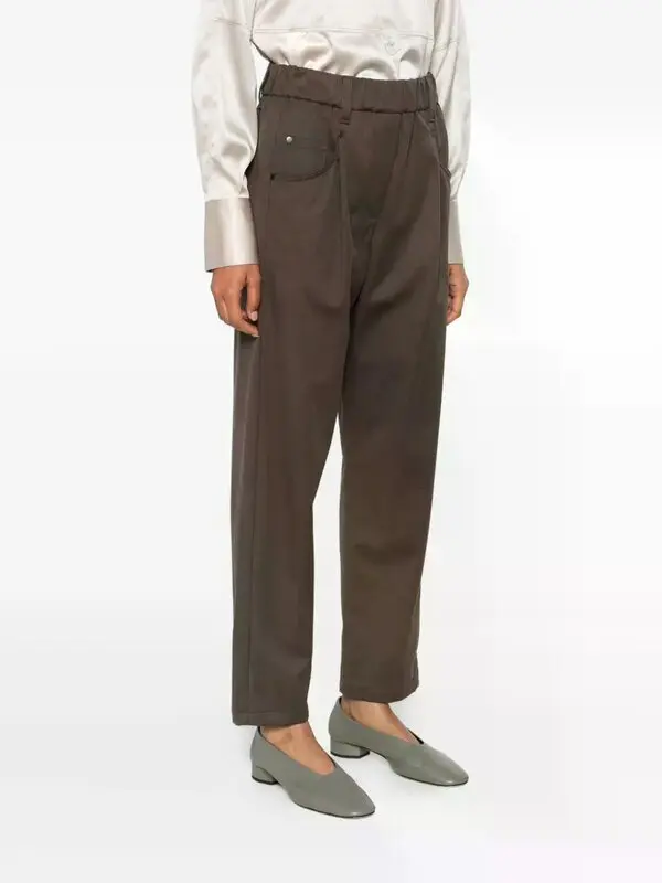 Brunello Cucinelli Pleated-front Five-pocket Trousers - Brown