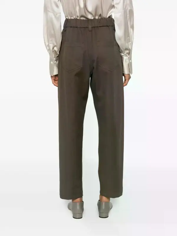 Brunello Cucinelli Pleated-front Five-pocket Trousers - Brown