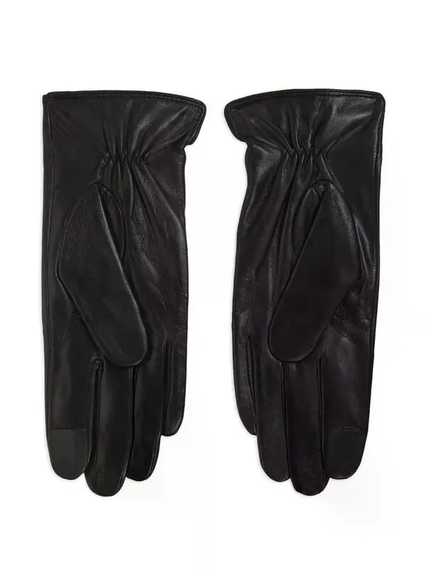 Karl Lagerfeld Ikon Pin Leather Gloves