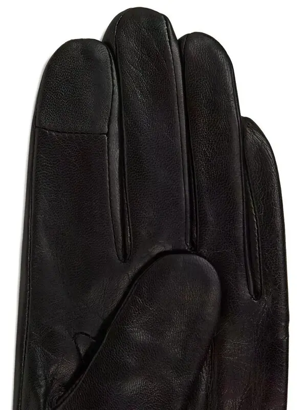 Karl Lagerfeld Ikon Pin Leather Gloves