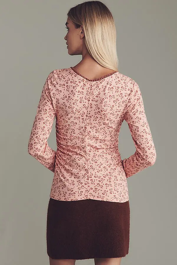 Maeve Lace V-neck Top