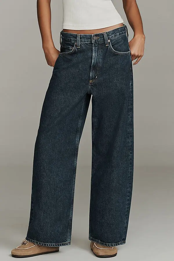 AGOLDE Low-curve High-rise Tapered Jeans