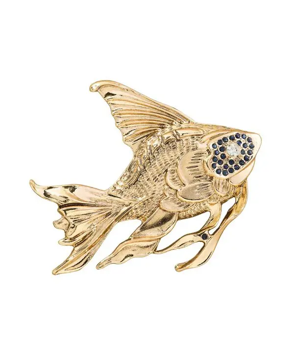 Anthropologie Glitzy Fish Brooch