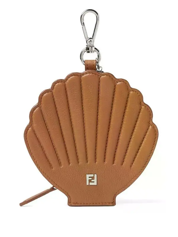 Fendi Shell Charm - Brown