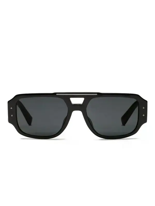 Dolce & Gabbana Dna Pilot-frame Sunglasses - Black