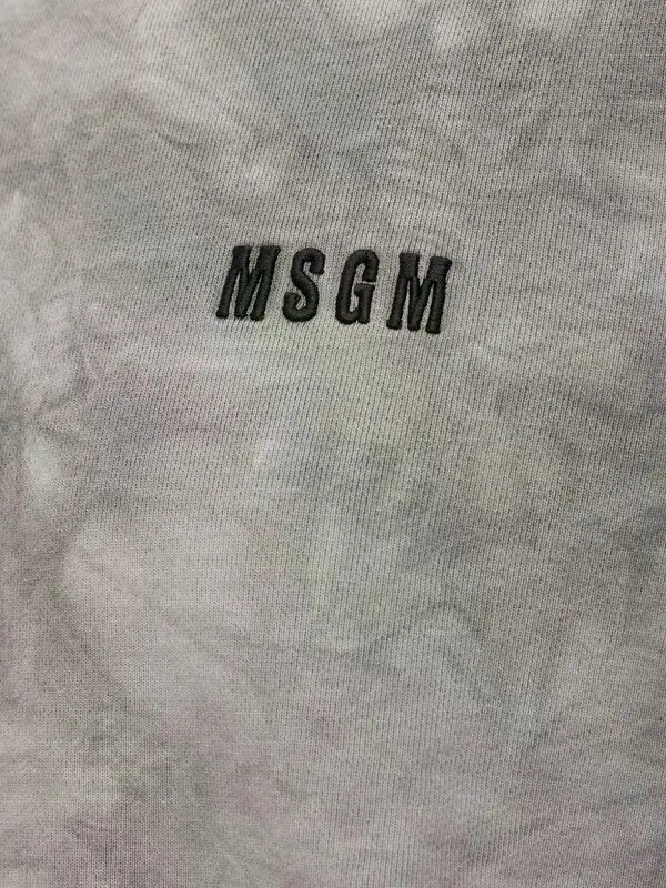 MSGM Tie-dye Print Logo-embroidered Sweatshirt