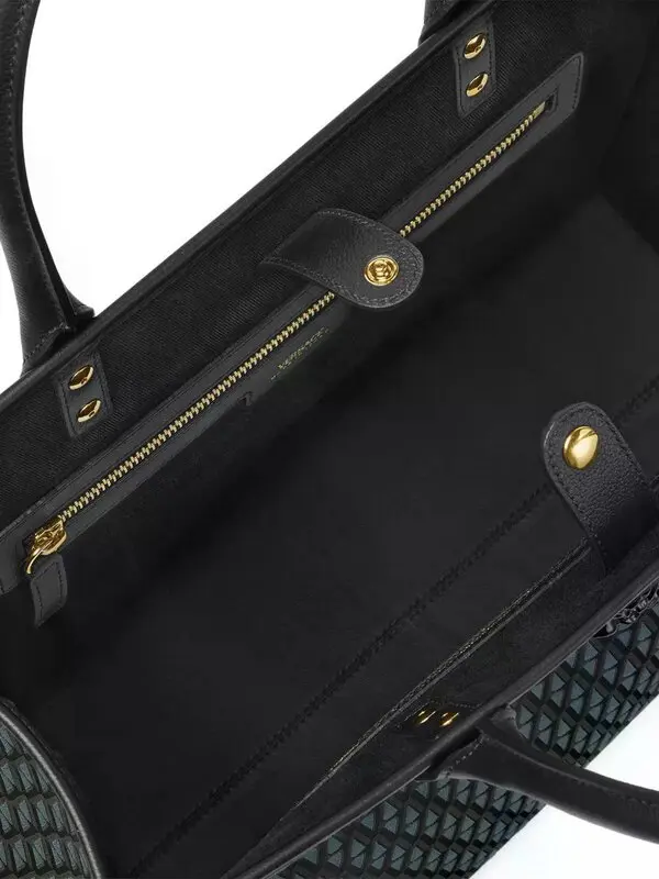 Versace Monogram Pattern Tote - Black