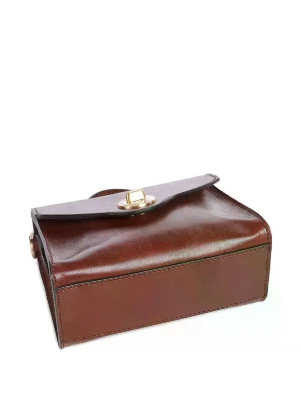 THE BRIDGE Flap-front Leather Tote