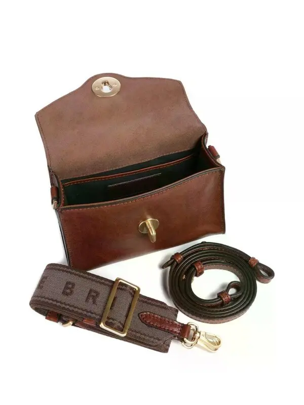 THE BRIDGE Flap-front Leather Tote