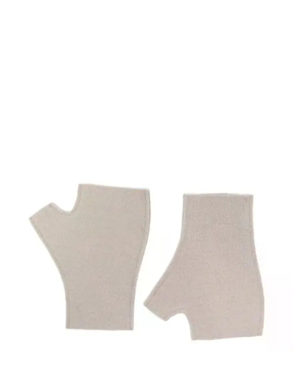 Barena Venezia Logo-patch Fingerless Gloves - Neutrals
