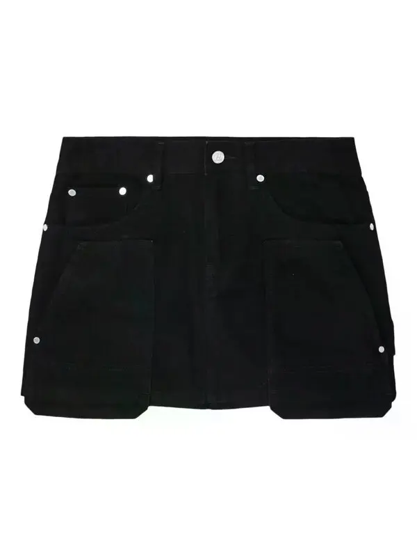 Helmut Lang Denim Mini Skirt With Pockets
