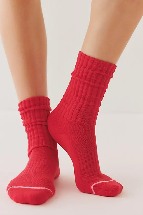 Free People Le Bon Ballet Socks - Strawberry