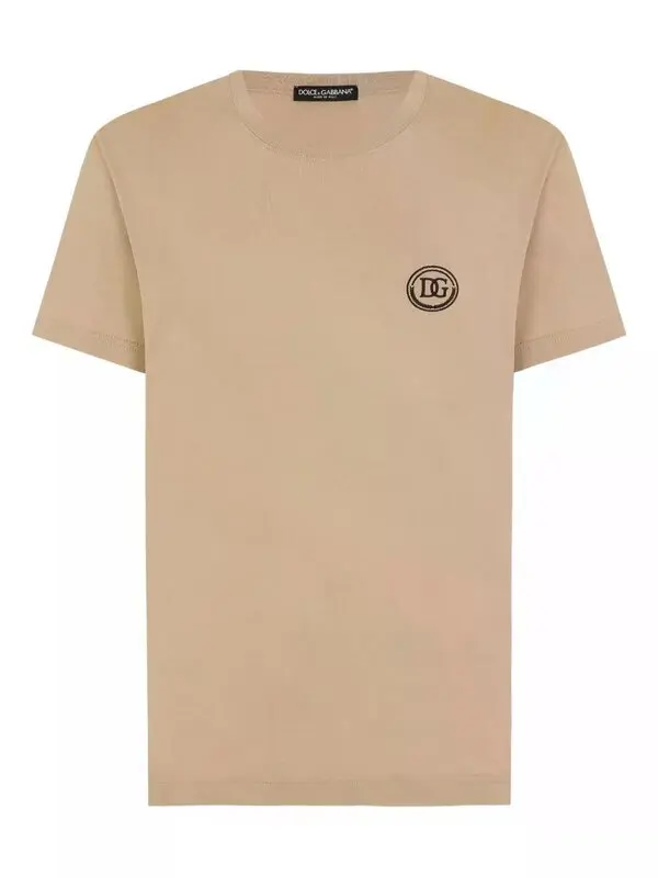 Dolce & Gabbana Crew-neck Embroidered-logo T-shirt