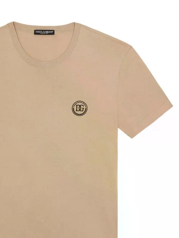Dolce & Gabbana Crew-neck Embroidered-logo T-shirt