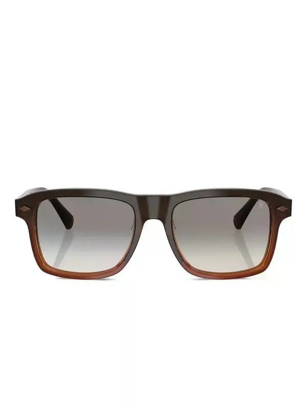 Brunello Cucinelli Rectangle Sunglasses - Brown