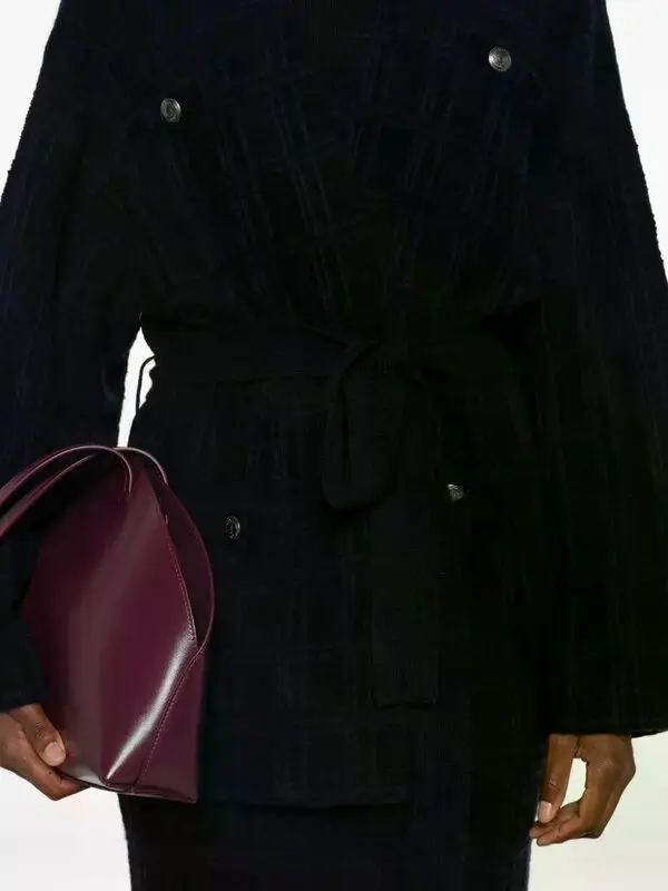 Eric Bompard Jacquard Belted Jacket