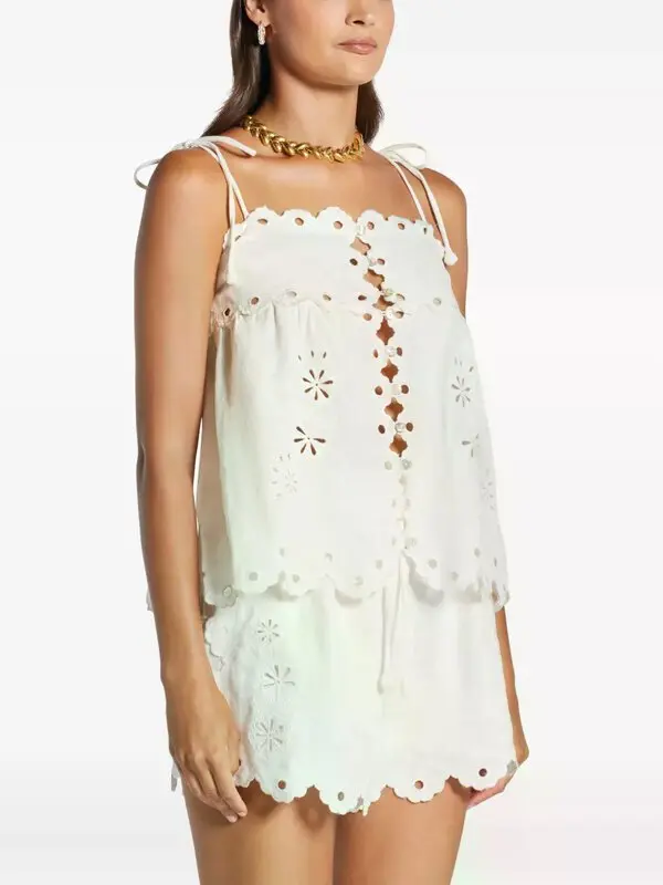 Farm Rio Cut-out Detail Top
