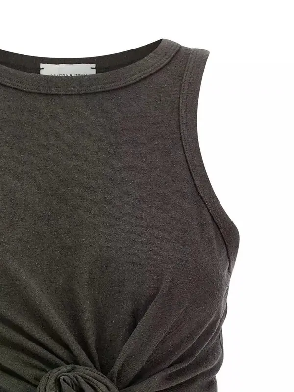 Magda Butrym Knot-detail Raw-texture Tank Top